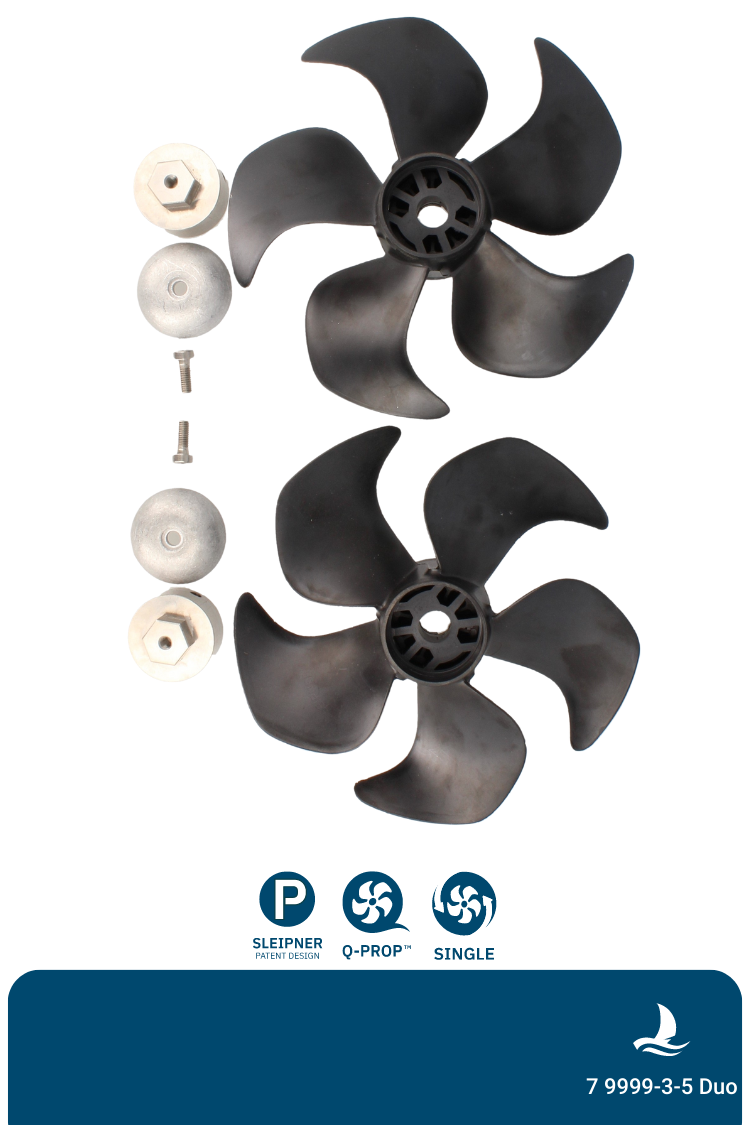 Propeller Q-Upgrade Kit für alte 3 Blatt Duo – Marinevertrieb